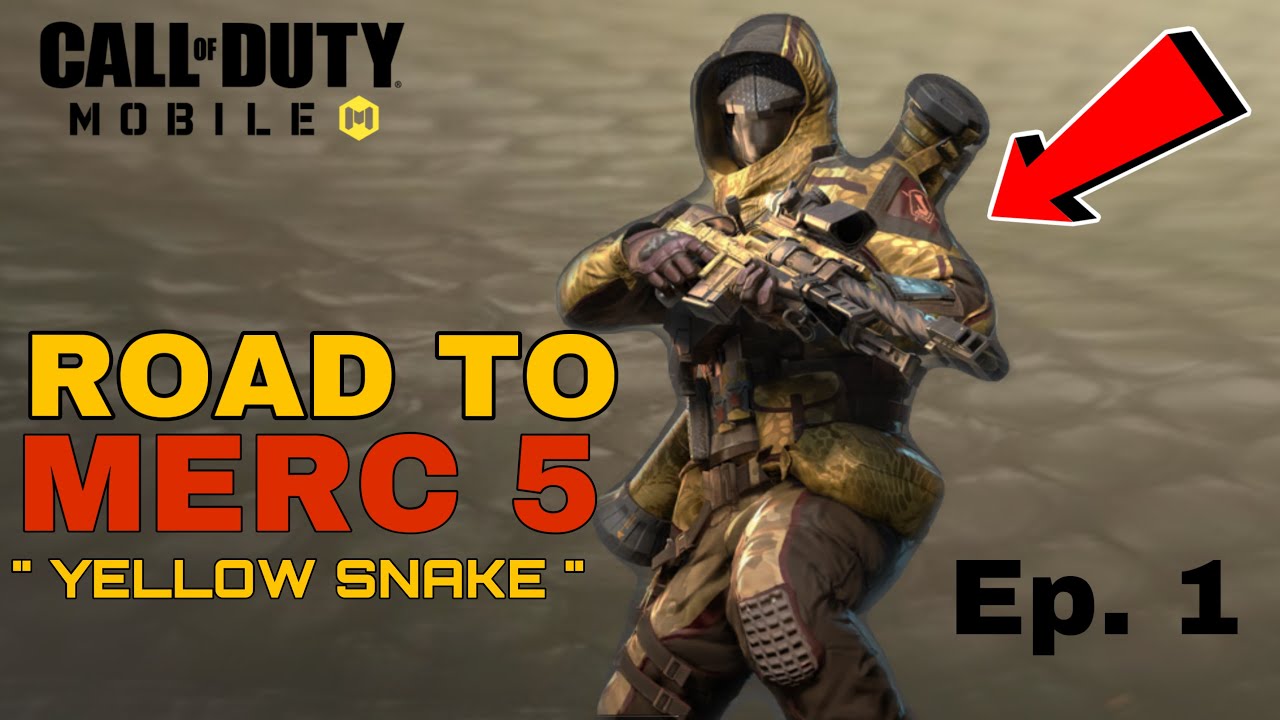 Call Of Duty Mobile Battle Royale | Road to “ YELLOW SNAKE MERC ...