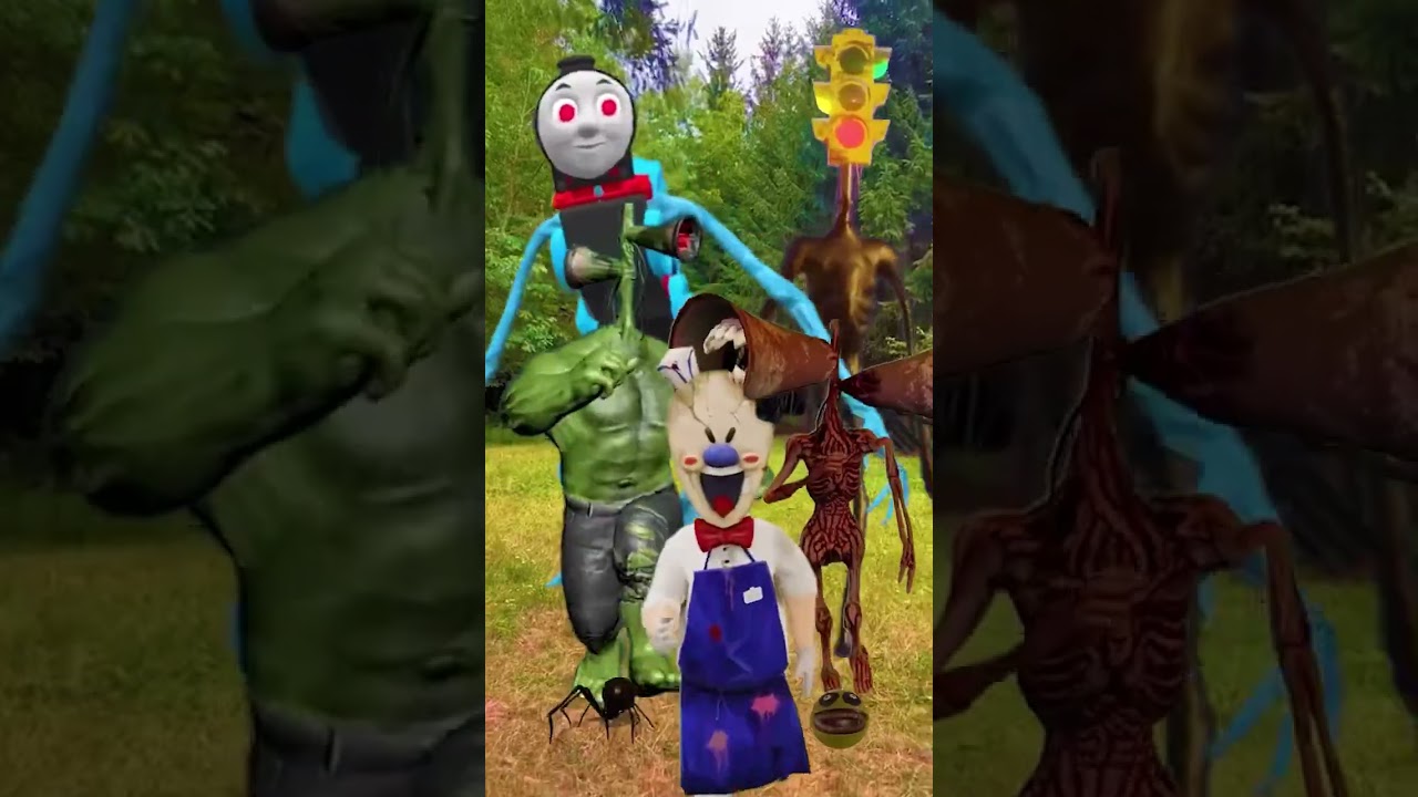 Army of Siren Head,Thomas Train,Ice Scream Man,Siren Head Hulk,Scarry ...