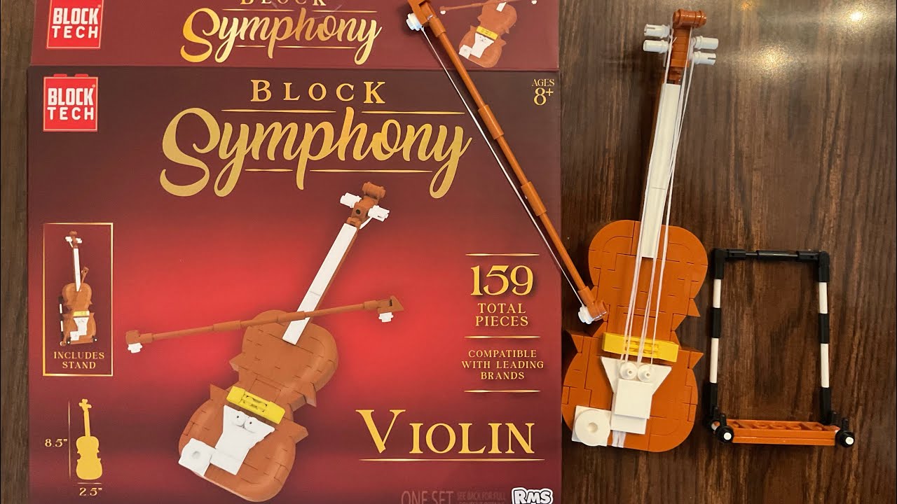 Let’s Build Off Brand LEGO from Five Below Block Tech Symphony Violin ...
