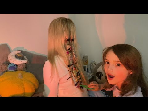 ASMR| Relaxing Hairplay -PART 3- Hair-Brushing, Styling + Back Tracing ...