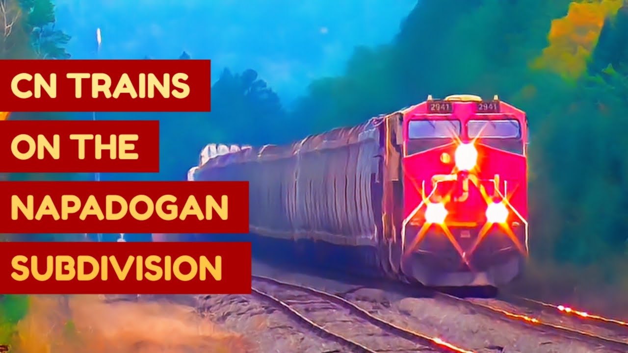 Catching 5 Trains on the CN Napadogan Subdivision! - YouTube