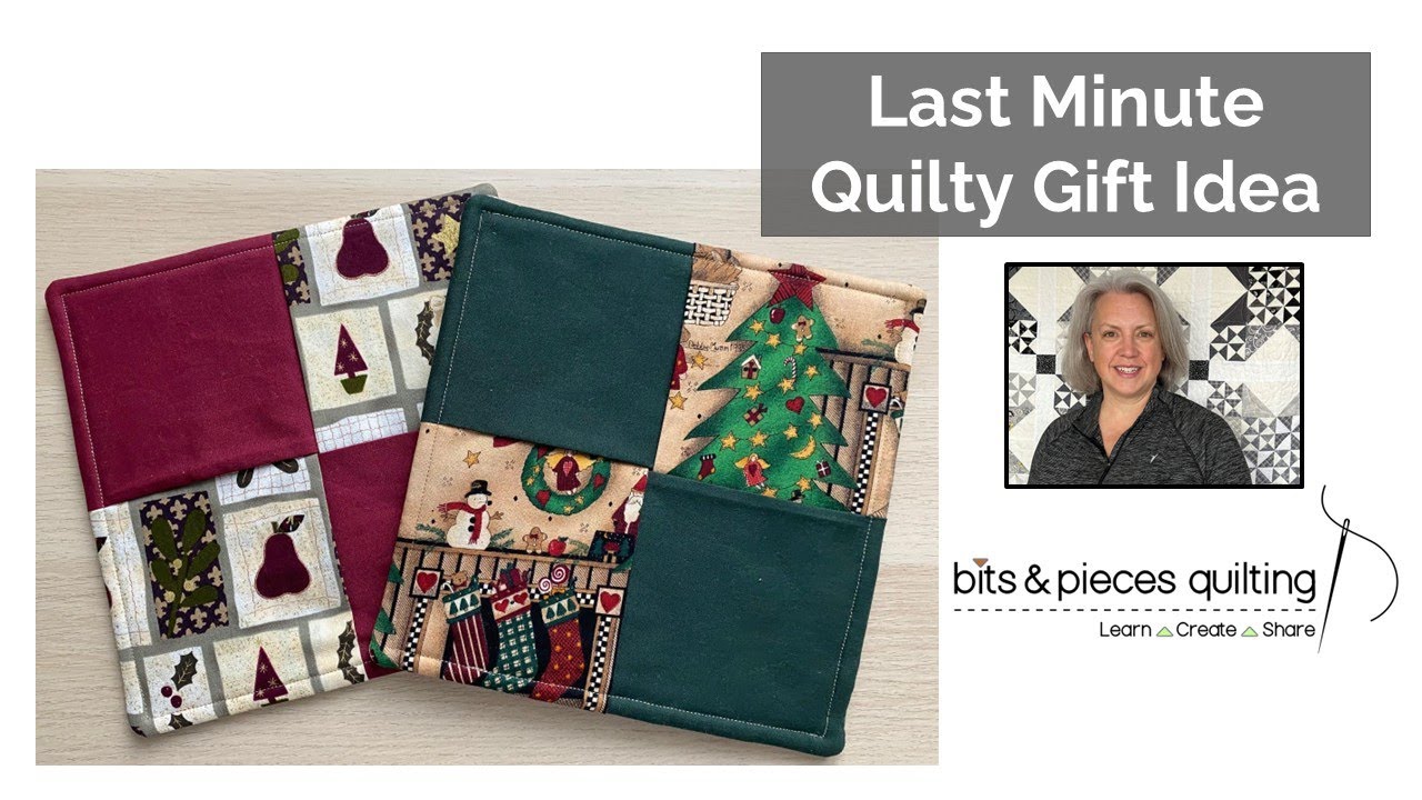 Make a Last Minute Quilty Gift in less than 30 minutes! - YouTube
