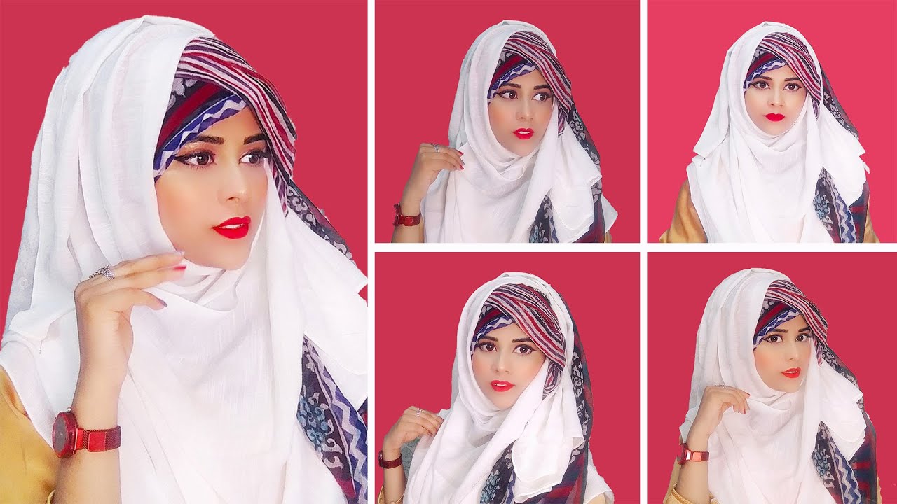 Holiday hijab tutorial by two hijab | Double hijab tutorial | Hijab ...