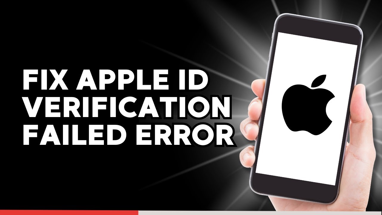 How to Fix Apple ID Verification Failed an Unknown Error Occured - YouTube