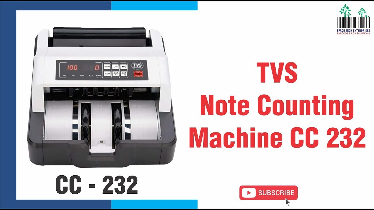 Complete Demo of TVSCC 232 classic Note Counting Counting Machine Tvs ...