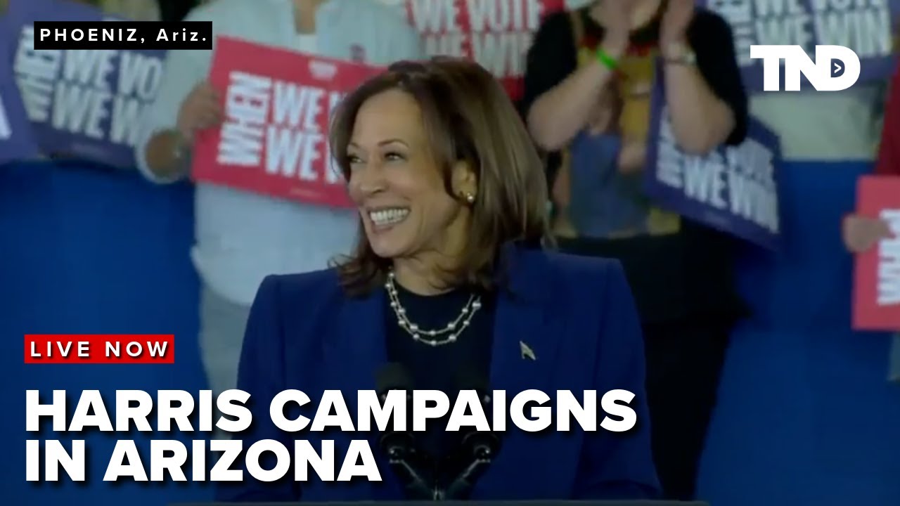 Harris campaigns in battleground Arizona ahead of Nov. 5 - YouTube
