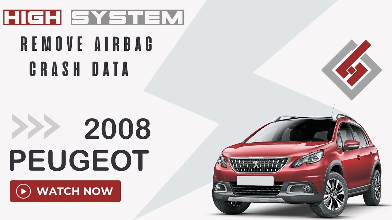 Remove Crash Data Peugeot 2008 - YouTube