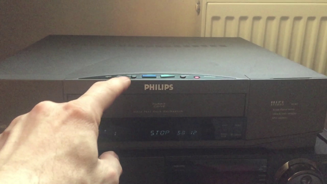 Philips VR727/05 Nicam stereo vcr with Turbo drive - YouTube
