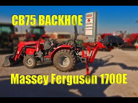 Massey Ferguson CB75 Backhoe installed on 1700E Series Compact Tractor ...