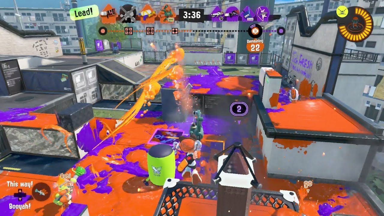 Splatoon 3: A battle of two halves in Tower Control [10(5)-5, Custom ...