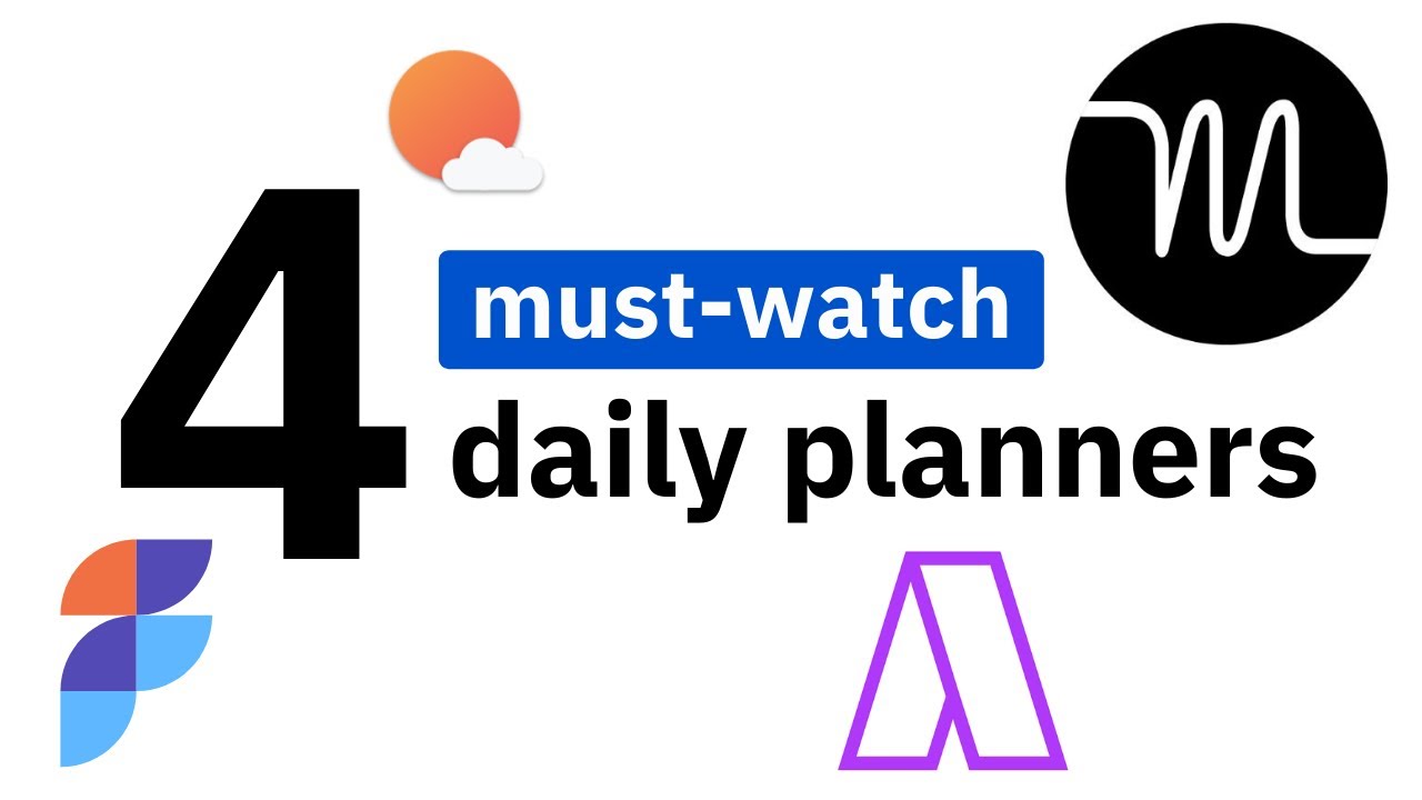 4 Must Watch Daily Planner Apps YouTube 4 Must Watch Daily Planner Apps YouTube