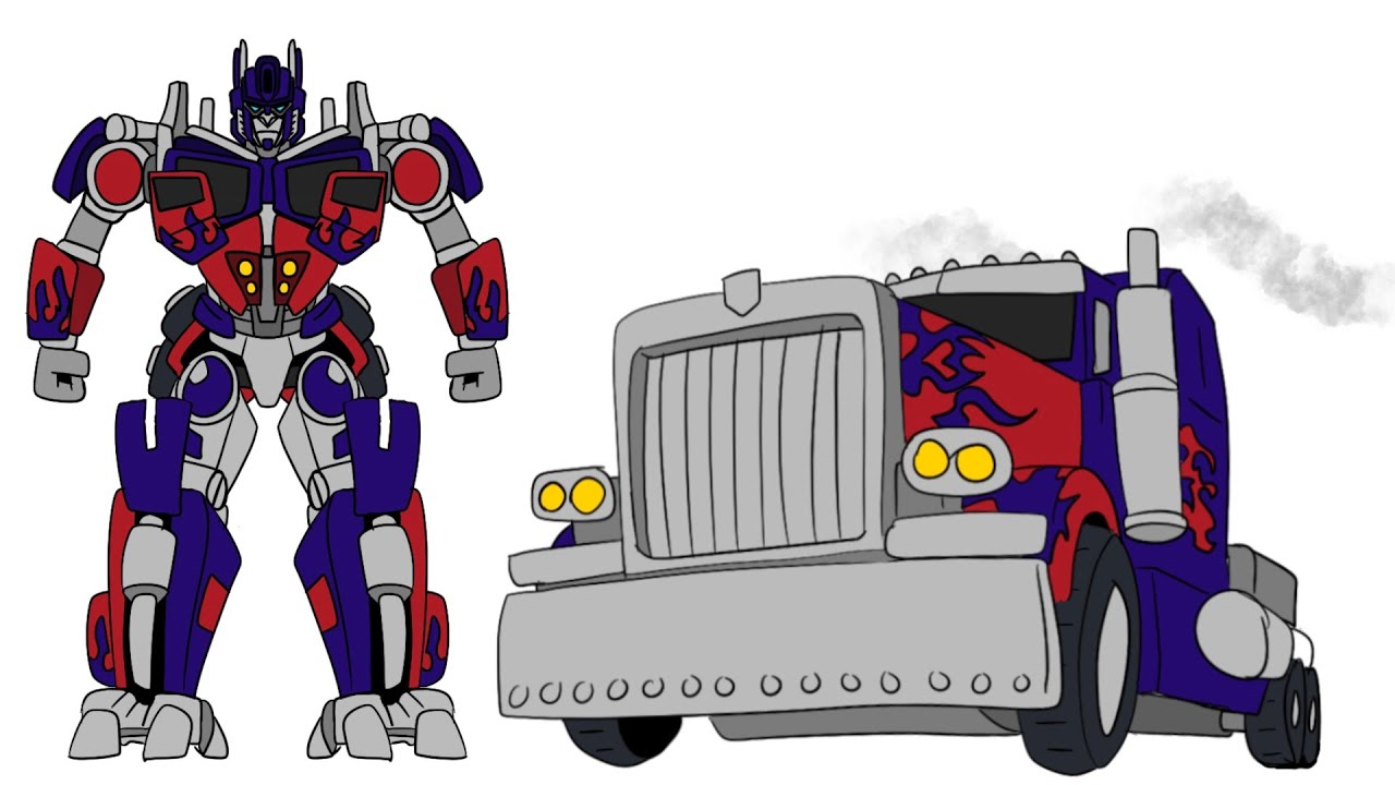 Transformers The Movie/Return of the Fallen Optimus Prime in 2D - YouTube