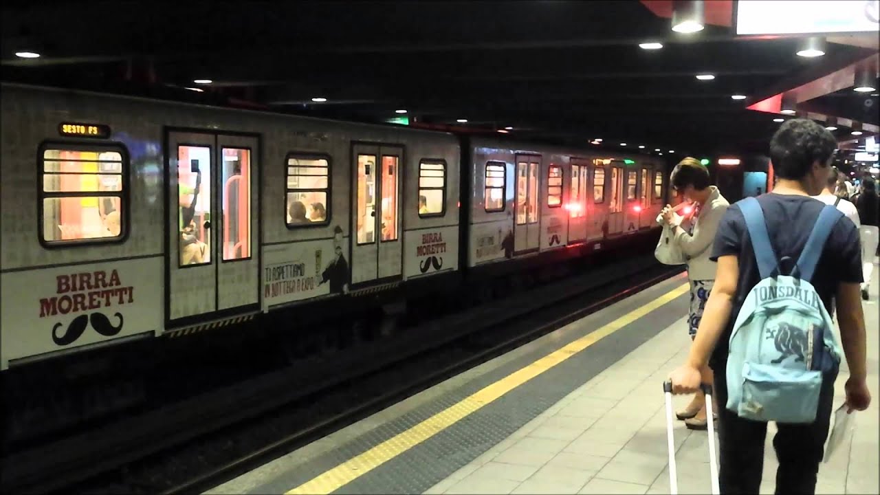 Subway/Metro in Milan city, Italy - YouTube