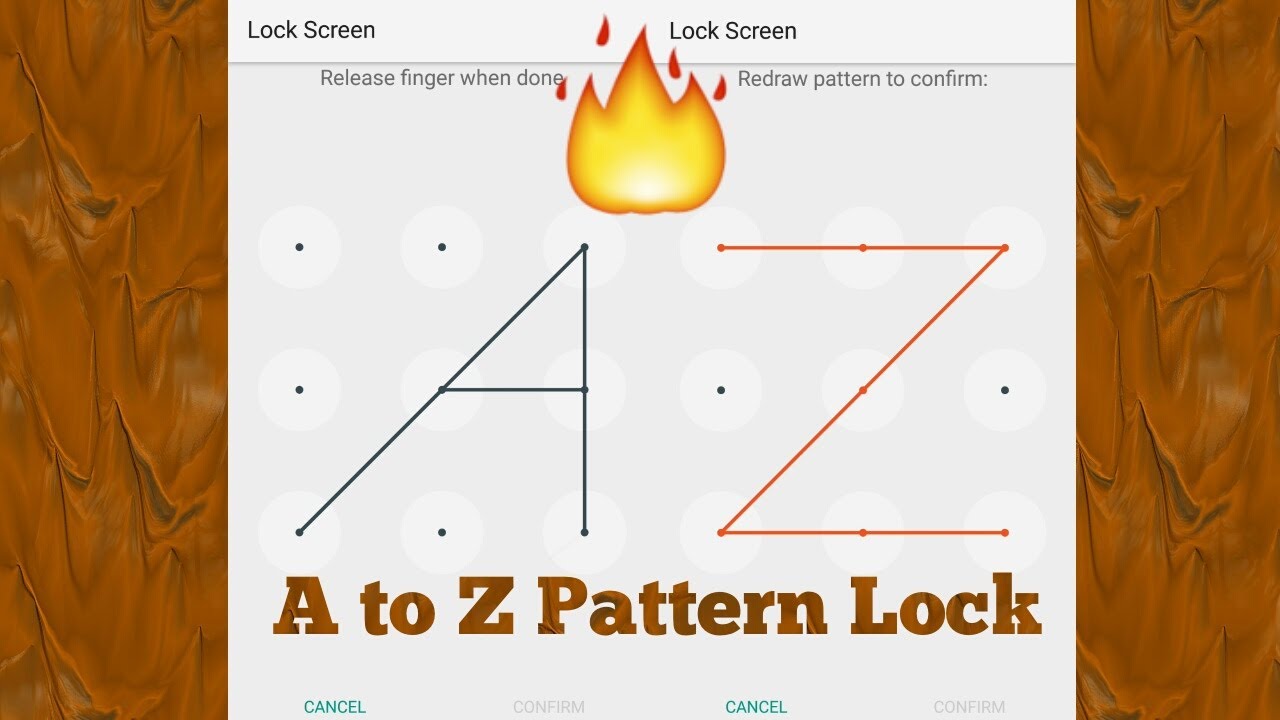 A to Z Letters Pattern Lock 2019 | Pattern Lock | Pattern Lock A to Z ...