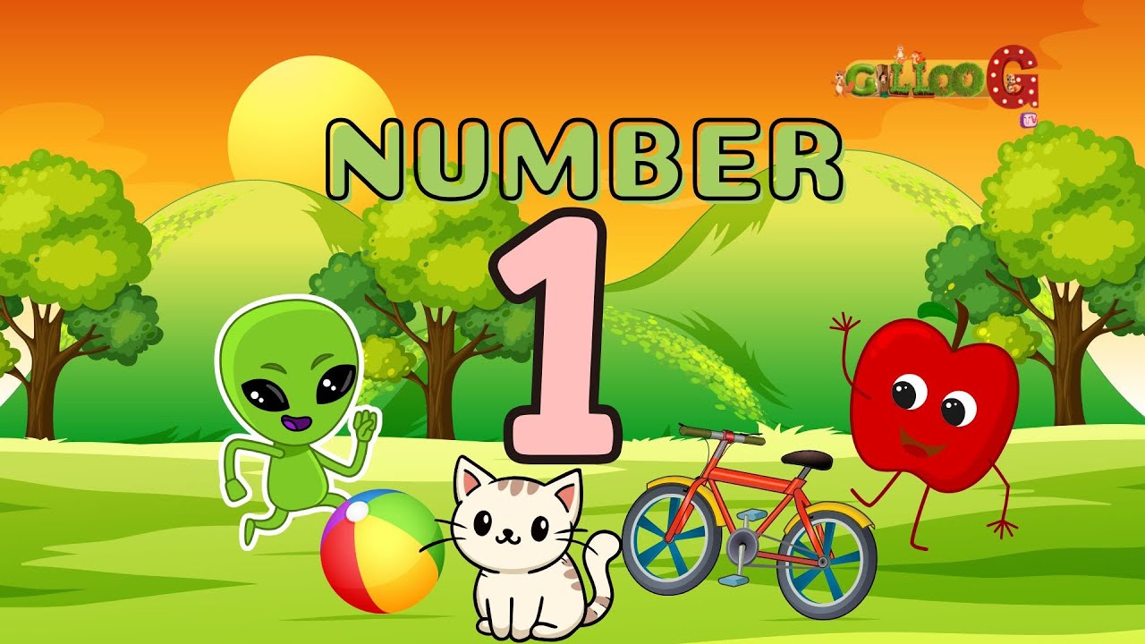 Number One for children | Learn Number 1 for kids | Preschoolers ...