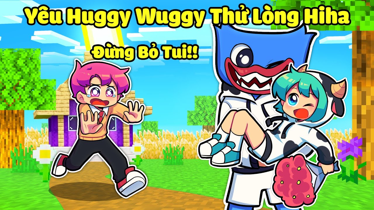 HIHA TỨC GIẬN KHI THẤY YUMMIE YÊU HUGGY WUGGY TRONG MINECRAFT*YUMMIE ...