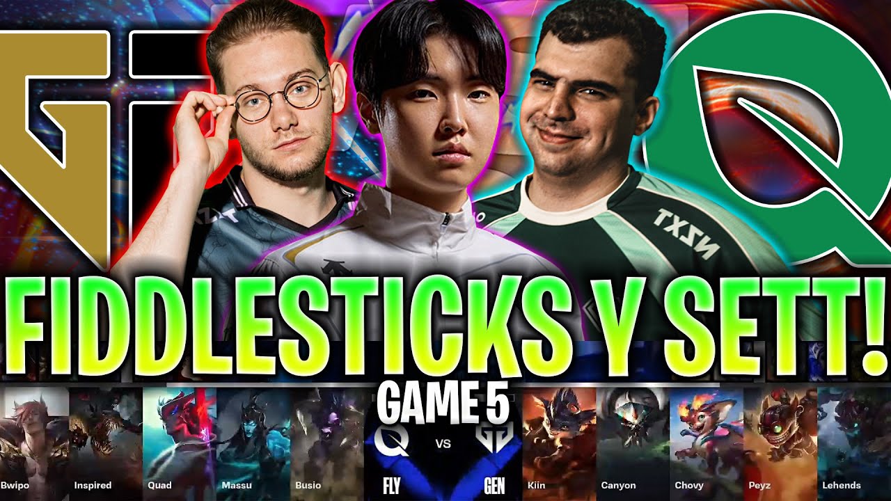SETT Y FIDDLESTICKS EN LA PARTIDA DECISIVA!😱 | GEN vs FLY Game 5 ...