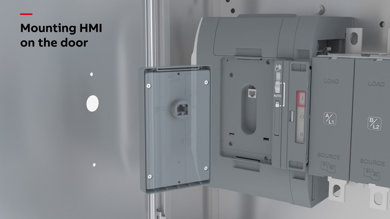 Installation of ATS in the panel and HMI on door - TruONE ATS - YouTube