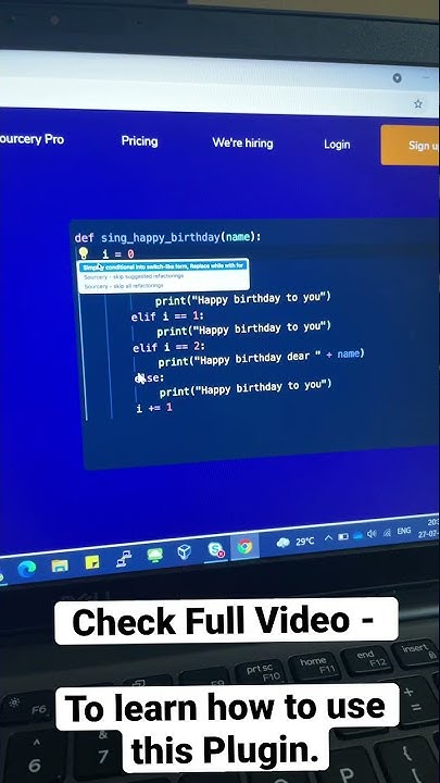 Plugin to Improve Python Code Quality #shorts - YouTube