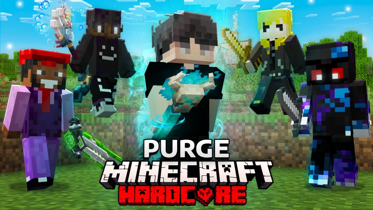 100 Players Simulate Minecraft's Deadliest Purge! - YouTube