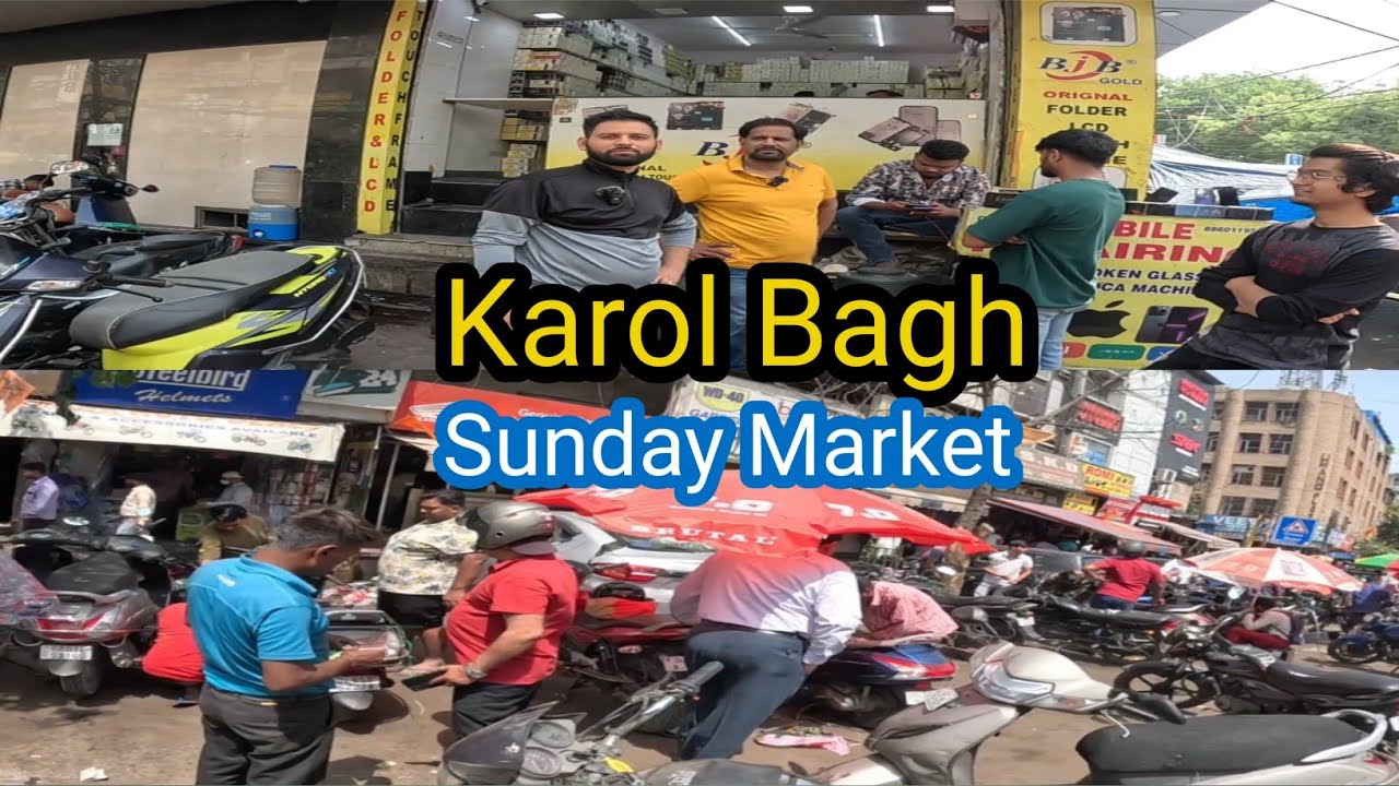 Karol Bagh Market | Sunday Market | @SatiVlogs4u - YouTube
