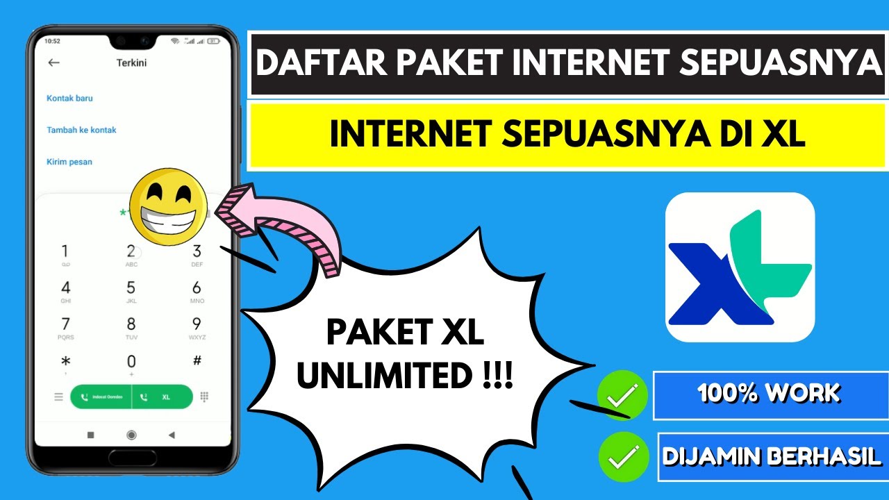 Cara Daftar Paket Internet XL Unlimited - YouTube