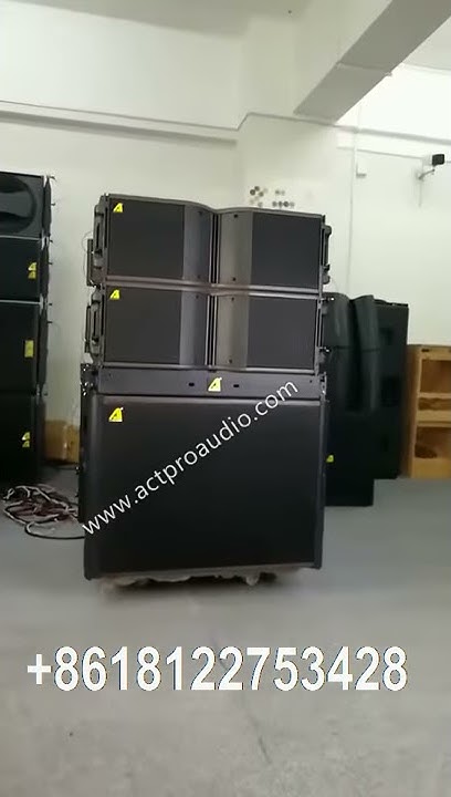 China KR208 line array speaker double 8 inch - YouTube
