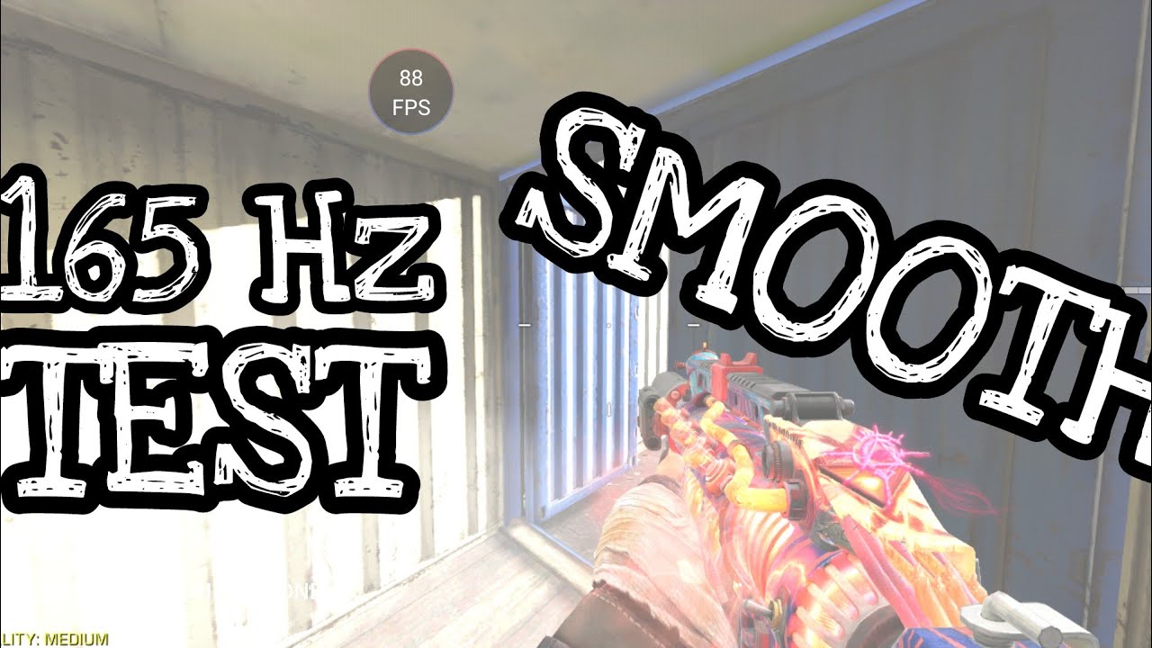 165 Hz gaming phone? MAX GRAPHICS AND FRAME RATE TEST CODM Roo Kie ...