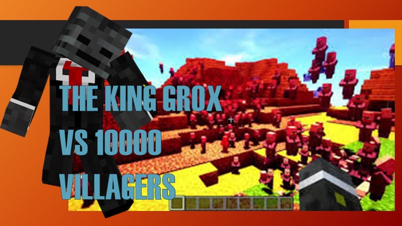 The King minecraft vs 10000 Villagers the Finale - YouTube