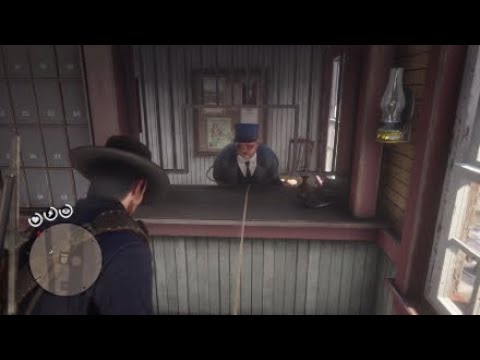 Red Dead Redemption 2 - How to get the station clerk out of his cabin ...