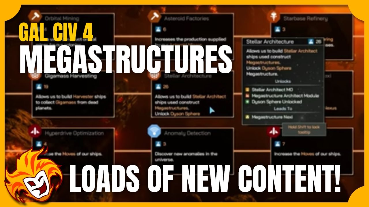 Galactic Civilizations IV ~ An Introduction to MEGASTRUCTURES DLC - YouTube