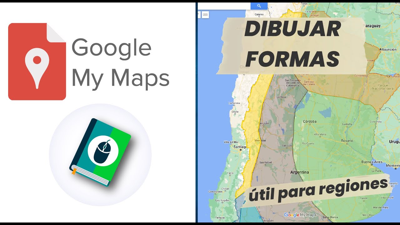 Dibujar formas y regiones en mapas personalizados Google My Maps - YouTube
