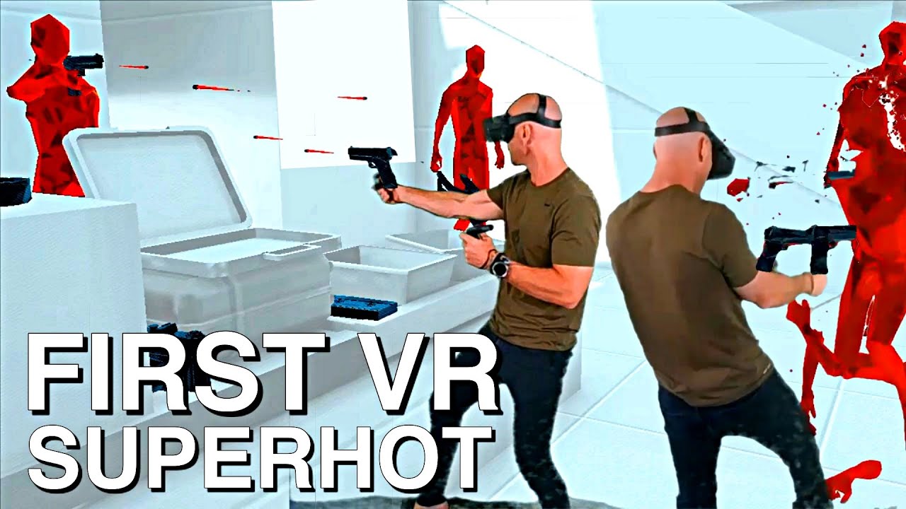 First Time Playing VR || SuperHot Mixed Reality Gameplay on Oculus ...
