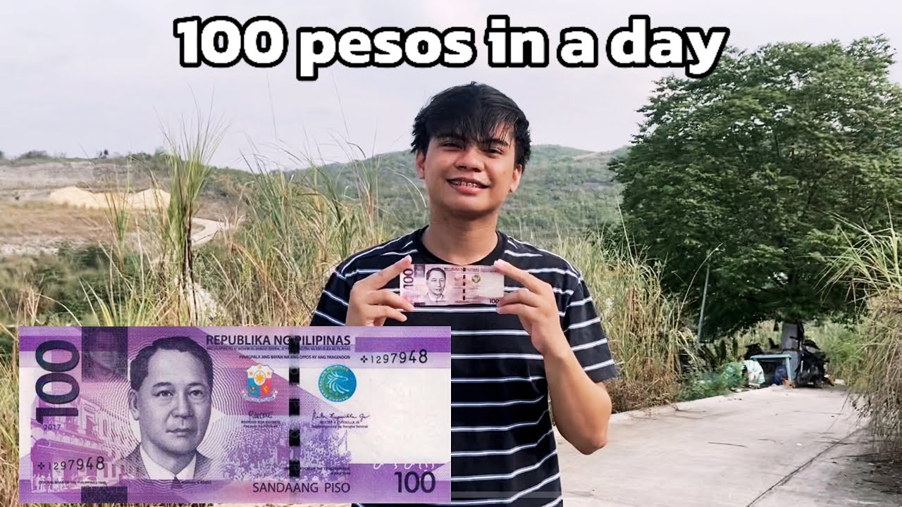 Living with only 100 pesos in a day - YouTube