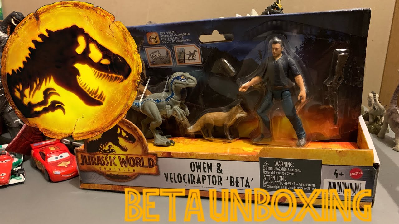 Unboxing Velociraptor Beta And Owen! | Jurassic World: Dominion Toy ...