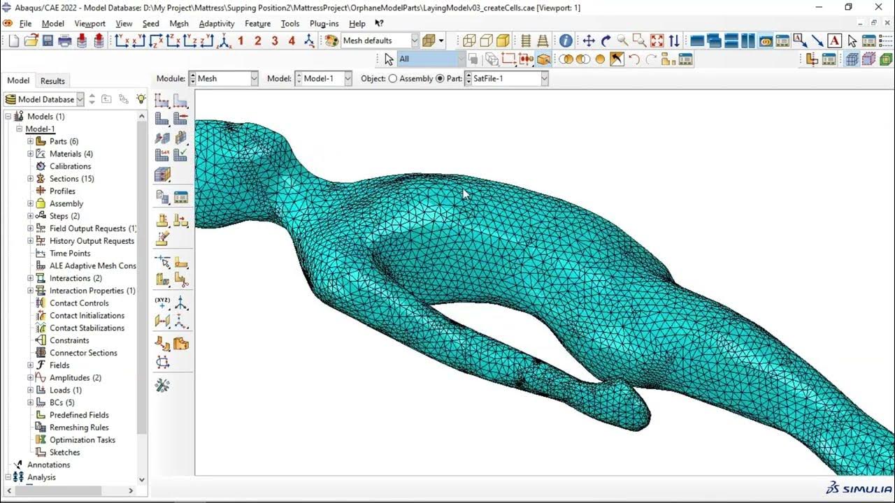 Abaqus meshing technique #6: combine faces using Virtual Topology to optimize the mesh form ...