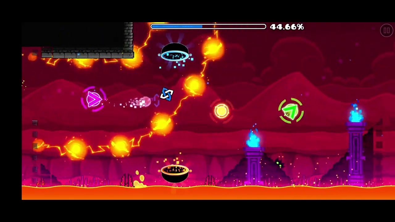 Dash but with Press Start music (Geometry Dash) - YouTube