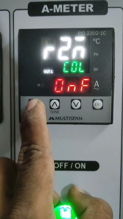 how to use multispan temperature controller parameter setting - YouTube