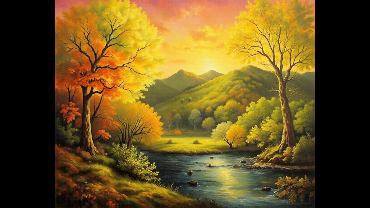 Caprice Valley – Golden Sunset Over Tranquil River Landscape - YouTube