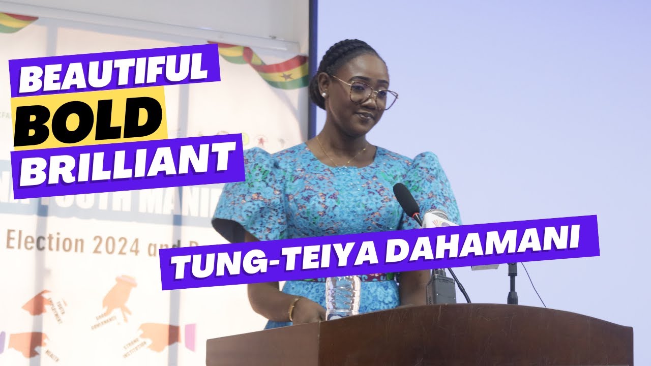 Ghana Most Beautiful Winner- Teiya launches Ghana Youth Manifesto - YouTube