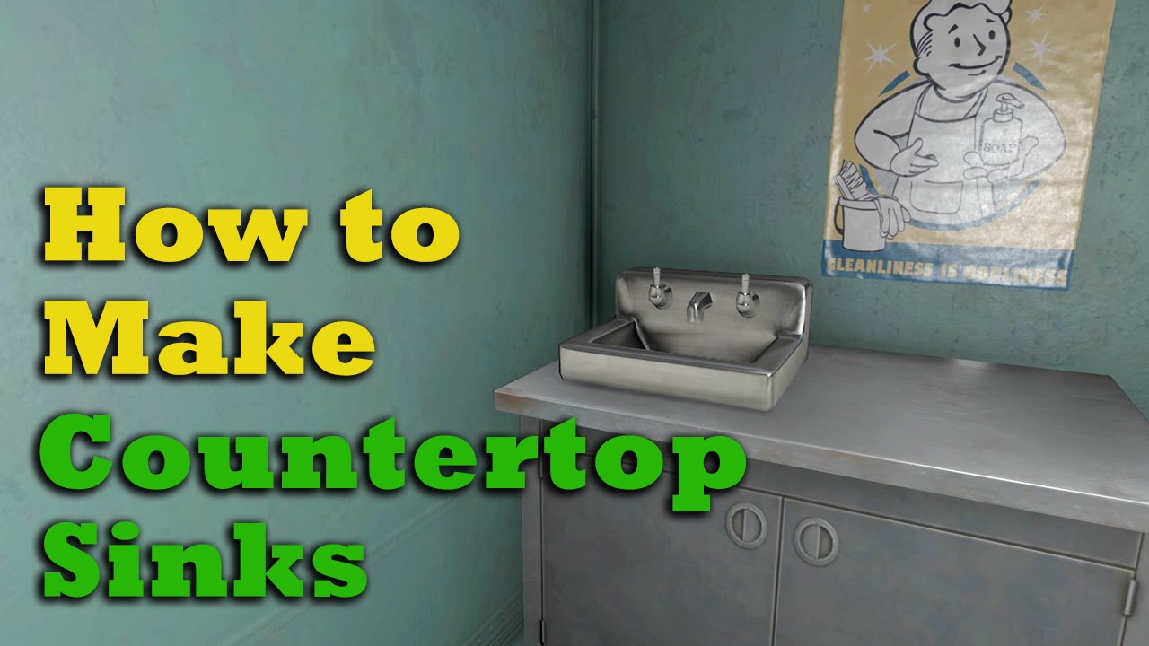 Fallout 4 Tips & Tricks: How to Make Countertop Sinks - YouTube