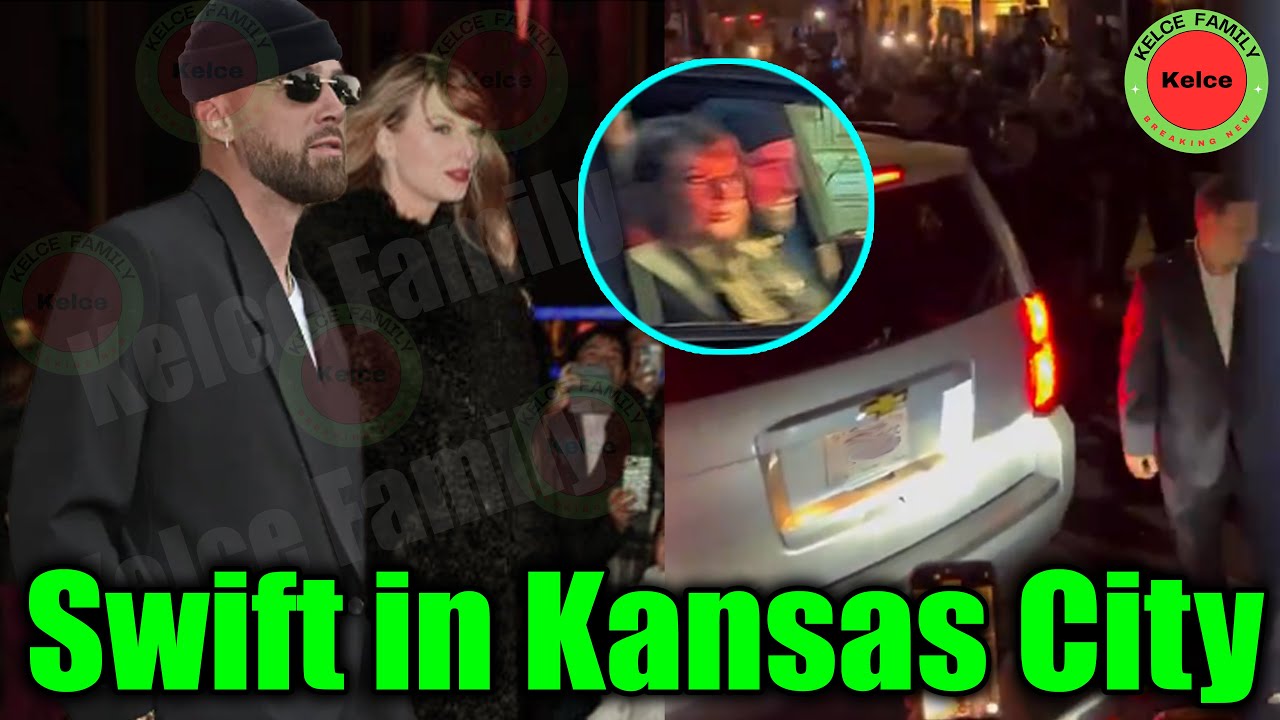 Taylor Swift & Travis Kelce's motorcade arrives in Kansas City before ...