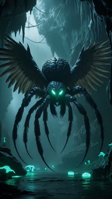 Spider ️ Eagle Hybrid - What a Spectacle! #animalfusion #hybrids # ...