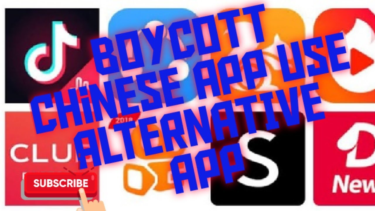 BOYCOTT CHINESE APP USE ALTERNATIVE PRODUCT|| USE INDIAN APP|| - YouTube