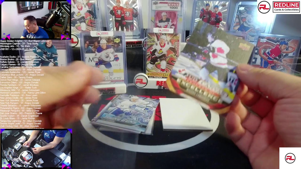 Redline Breaks - GB1501 - 12 x 2024-25 UD Series Two Hobby - YouTube