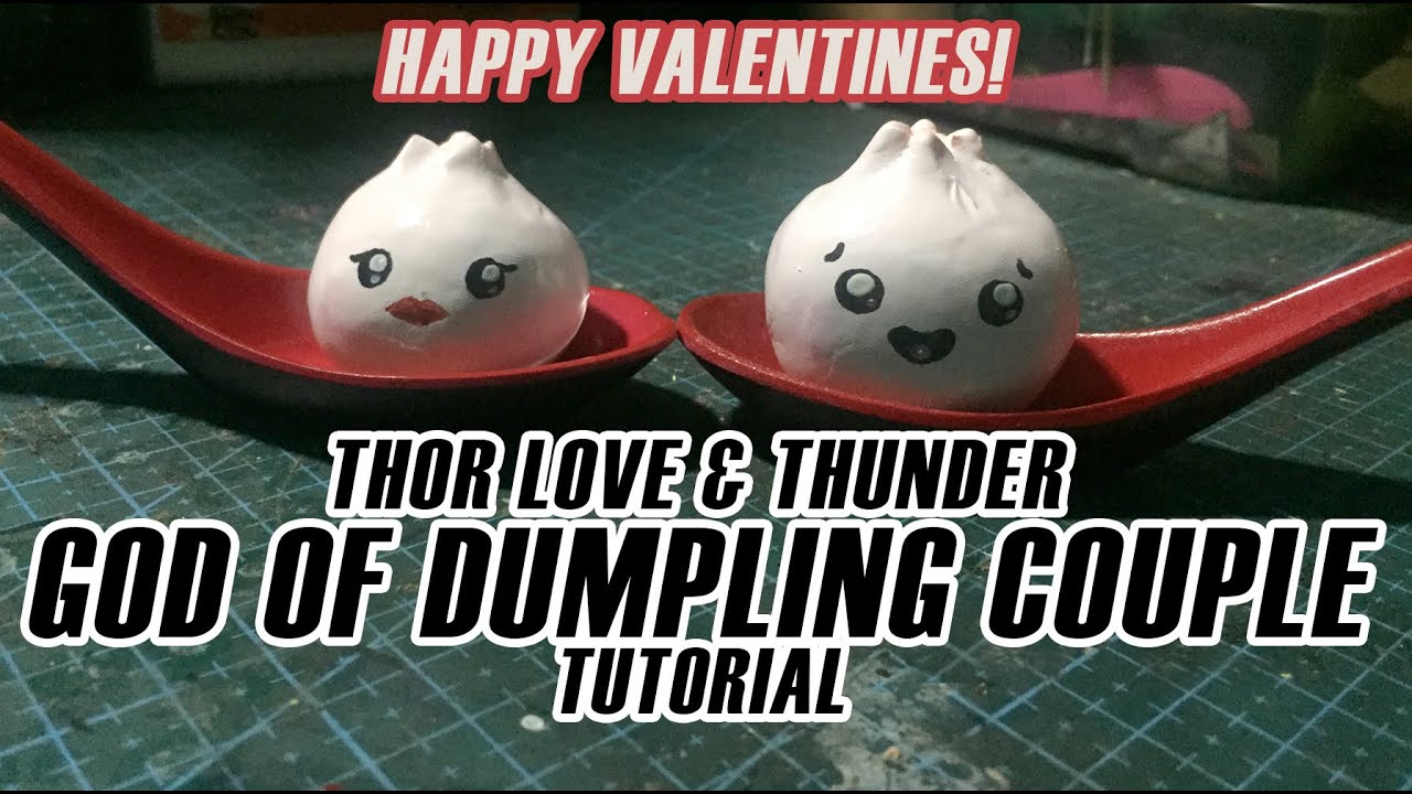 God of Dumpling Couple (HAPPY VALENTINES DAY!) Clay Art Tutorial - YouTube
