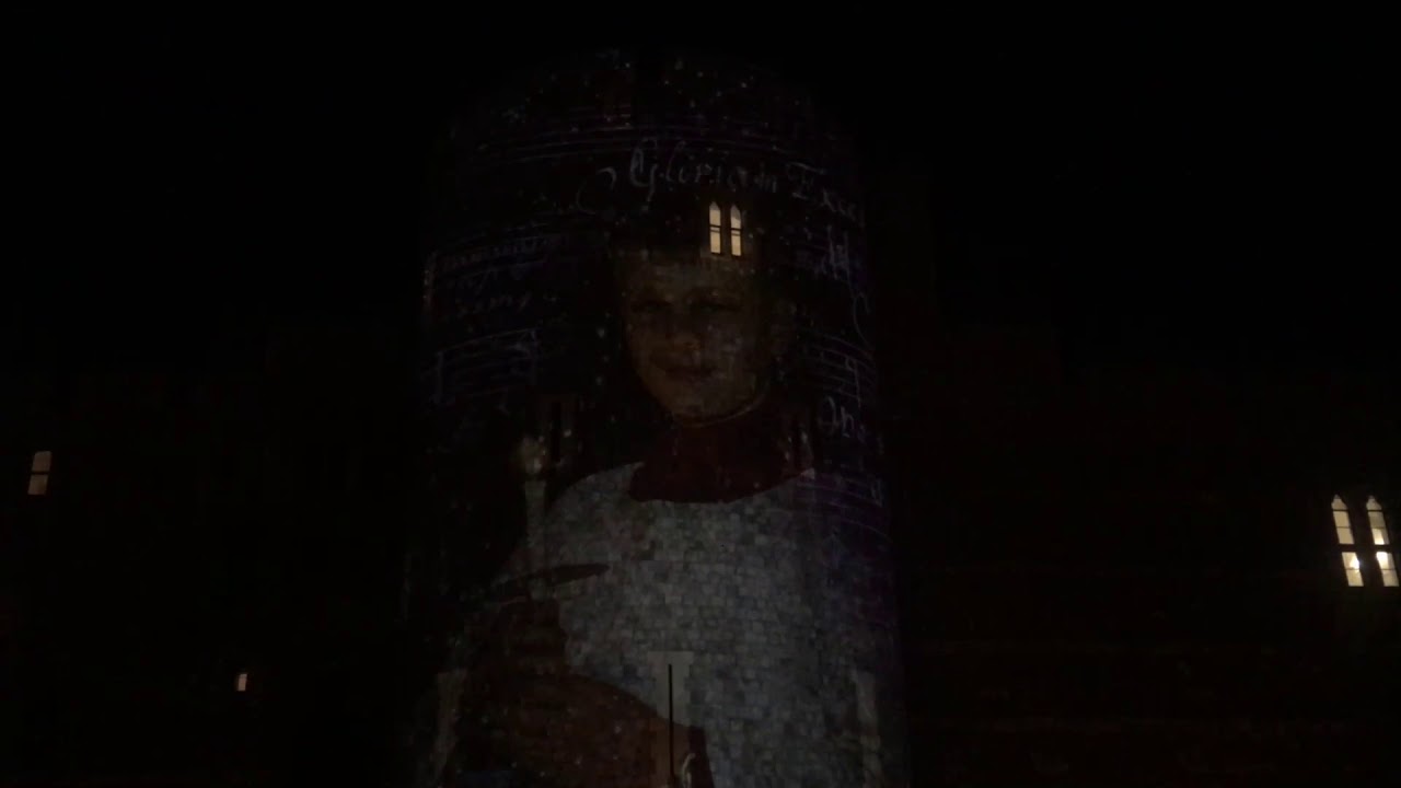 Windsor Castle Christmas Tower Projection 2017 - YouTube