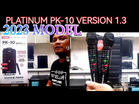 PLATINUM PORTABLE PARTY JUKEBOX PK-10 VERSION 1.3 MODEL 2023 - YouTube