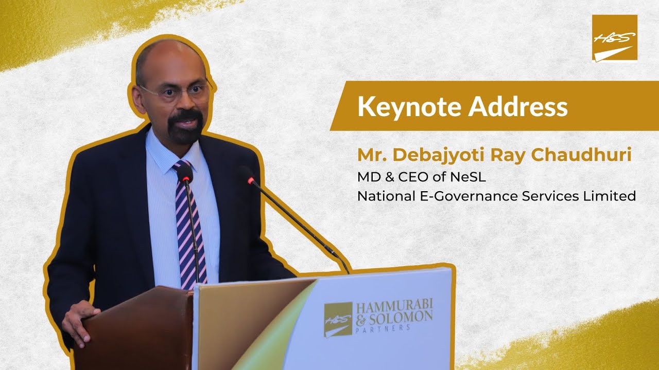 Keynote Address by Mr. Debajyoti Ray Chaudhuri | MD & CEO, National E ...