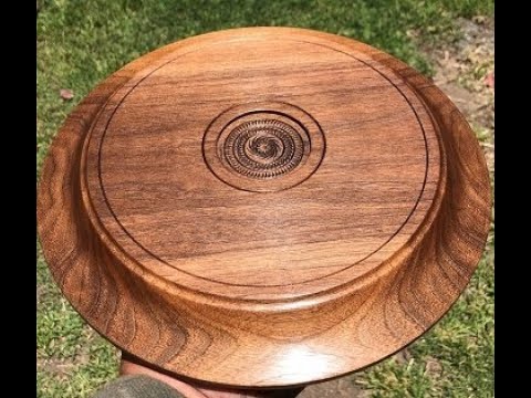 Walnut Plate With Sorby Texture On Bottom - YouTube